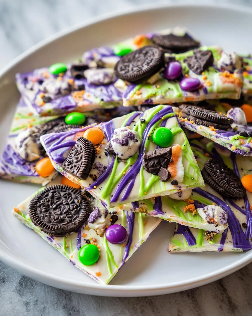 15-Minute Halloween Candy Bark That Disappears Instantly - Yumivia